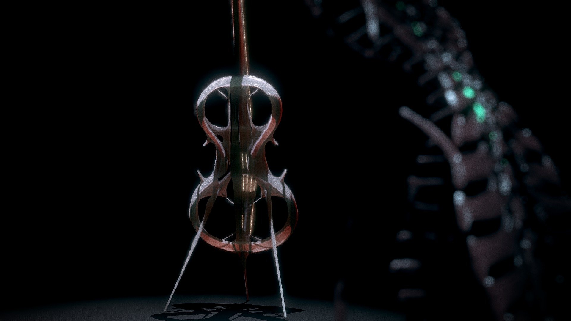 Skeletal Cellos Trio - 3D model by sy-kim [0001829] - Sketchfab