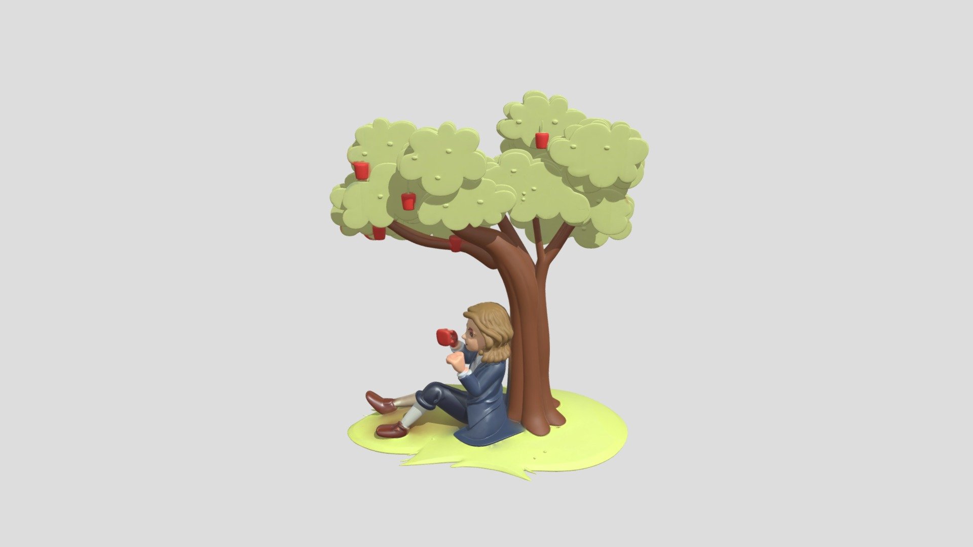 HISTORIA DE ISAAC NEWTON VIVIANA SILVA - Download Free 3D model by ...