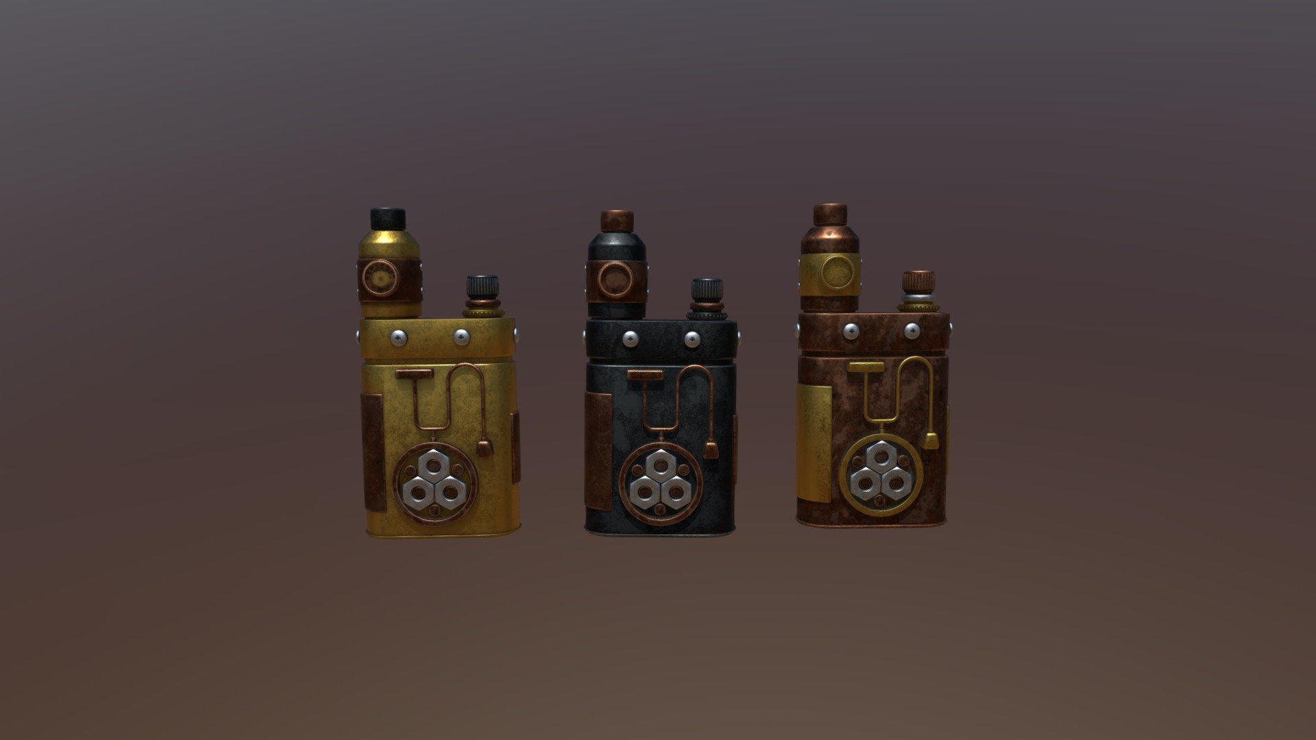 Steampunk Lighter - 3D model by CarlCreates (@PredTeck) [0005570 ...