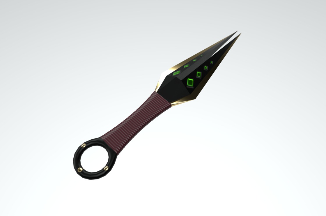 Styled Kunai - 3D model by Juichiro (@jikiroe) [0007b8c] - Sketchfab