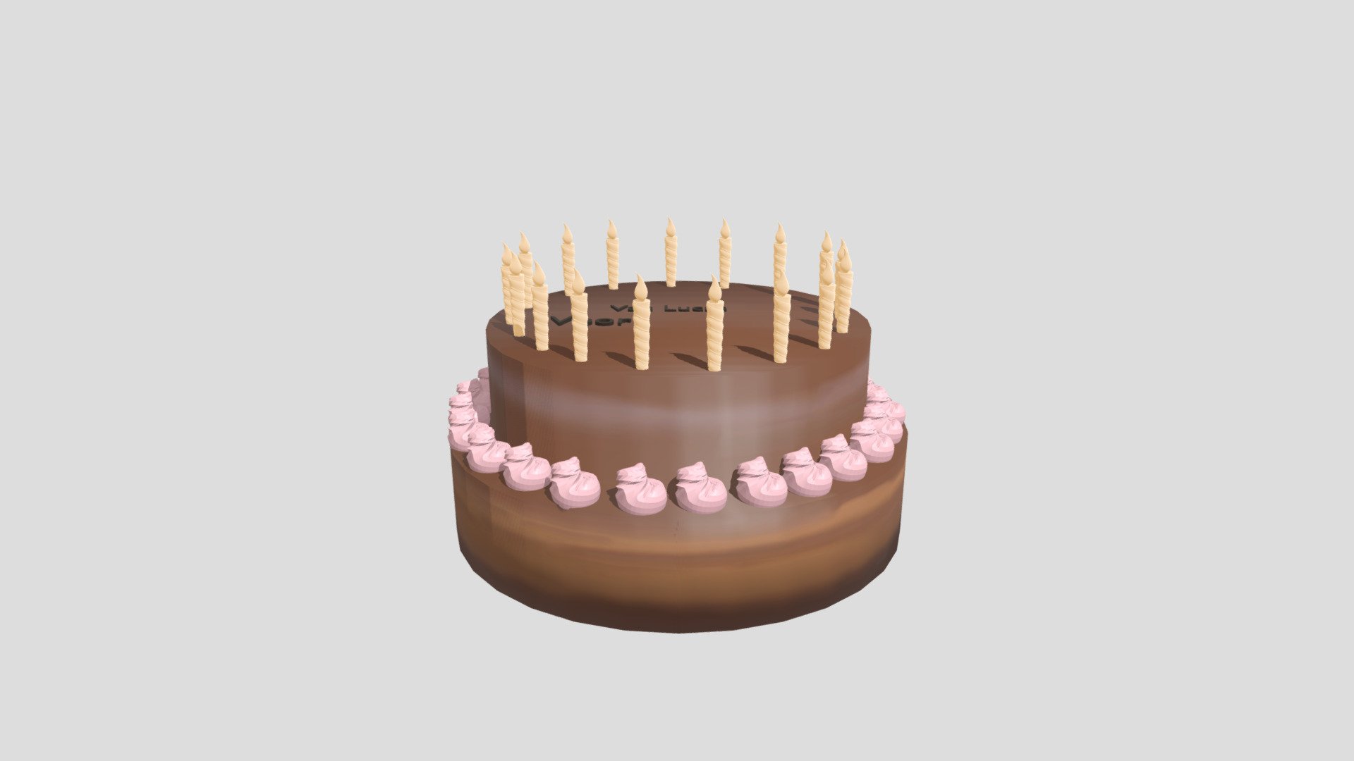Cake - Download Free 3D model by cadeaukadocadeau [0007deb] - Sketchfab