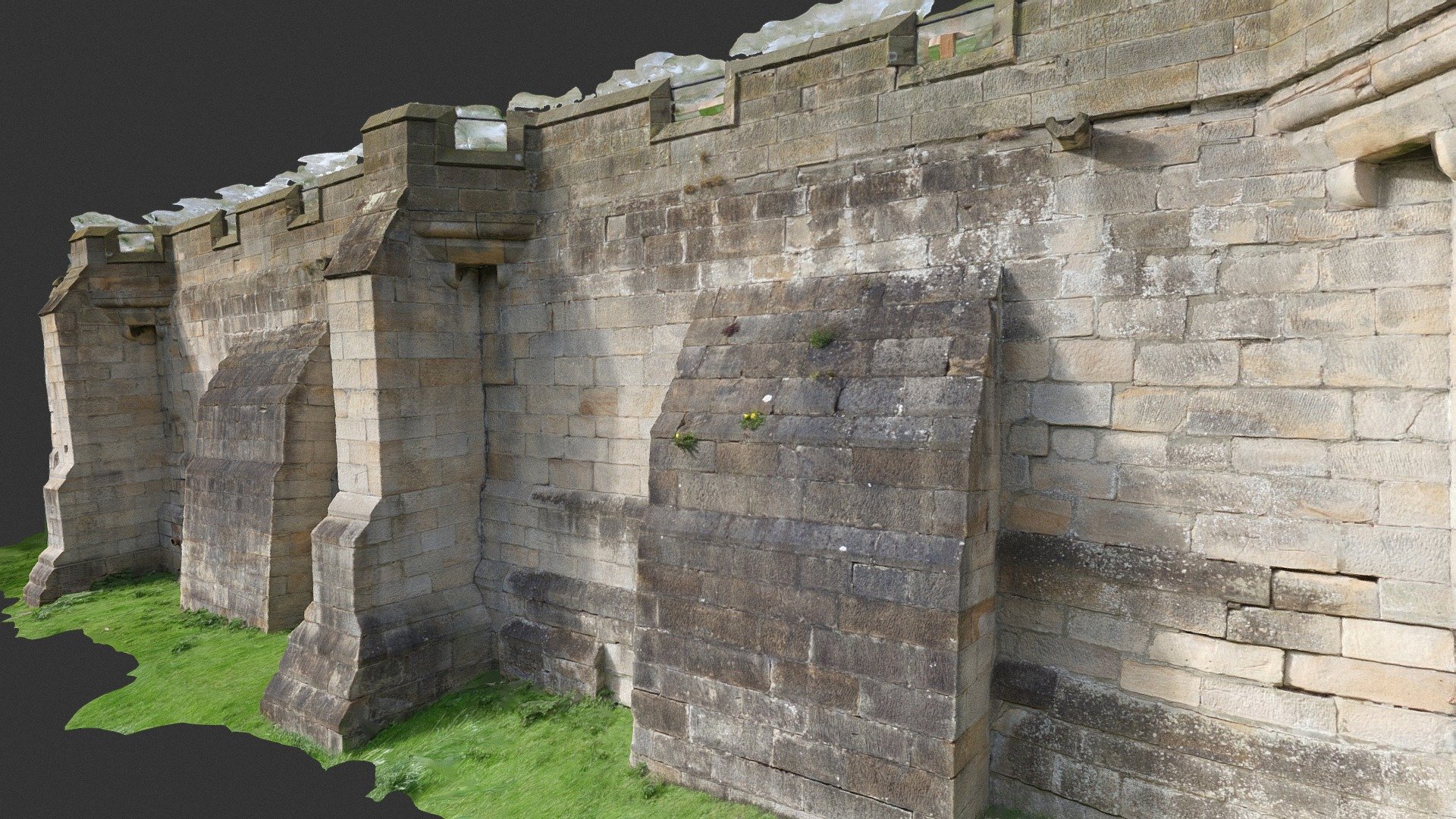 Castle defence wall - 3D model by skyimage [0007e91] - Sketchfab