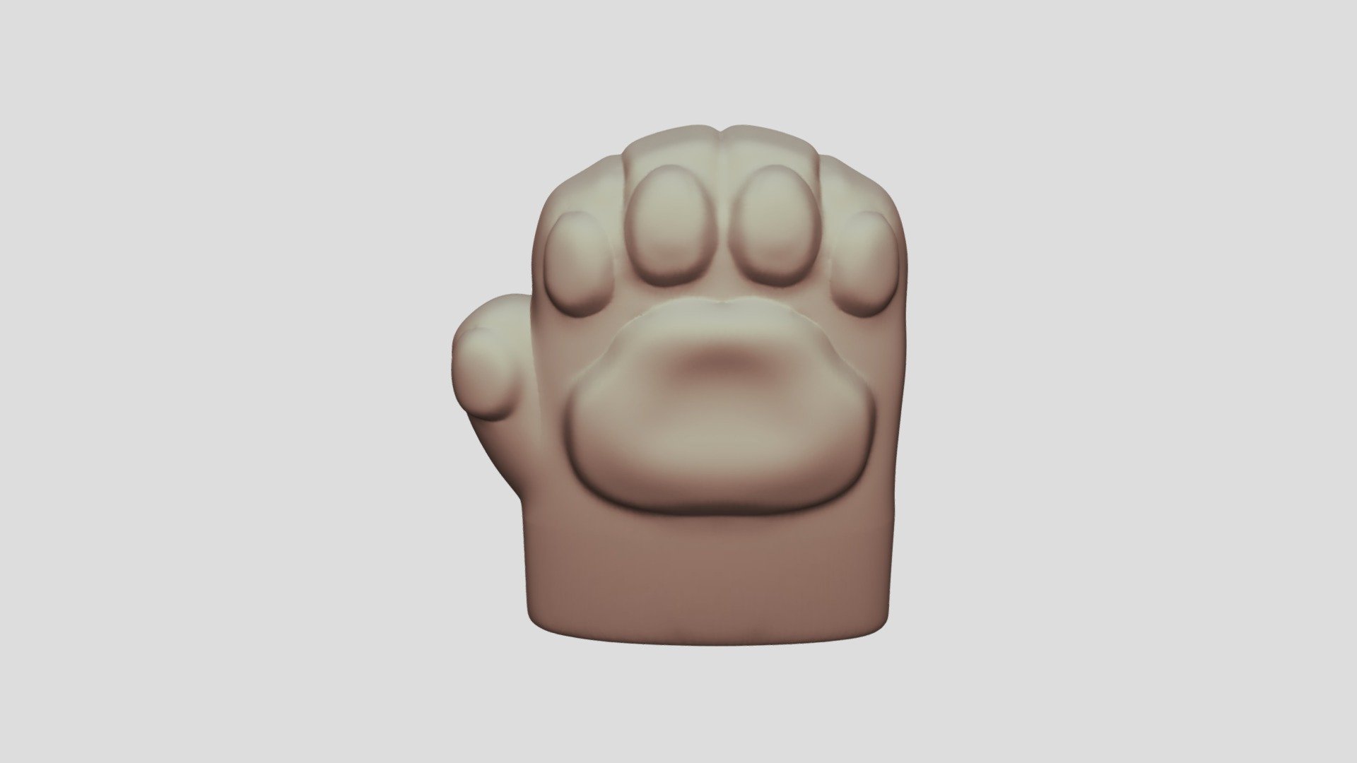 Otter Paw Concept - Solid Tall - 3D model by builttospec [000a2fd] - Sketchfab