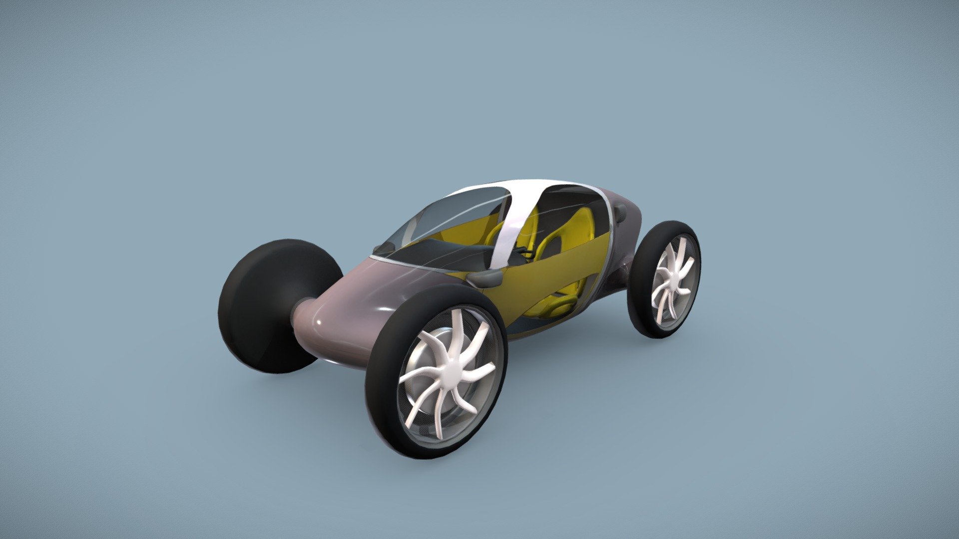 Futuristic Mini Concept Car - Buy Royalty Free 3D model by 3dia ...