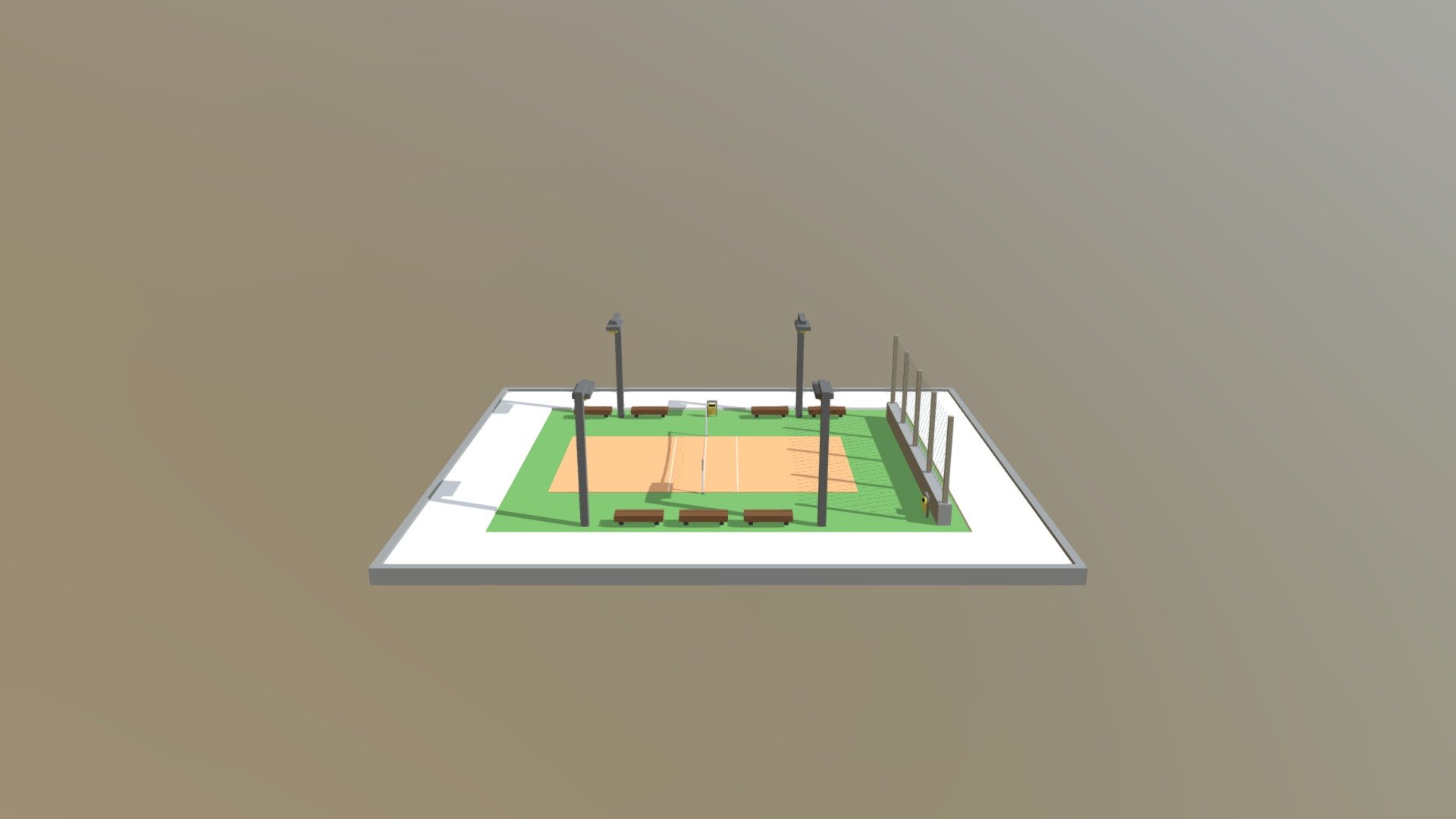 Volleyball Court Test - 3D model by Tristan Kempen (@vcauxilum ...