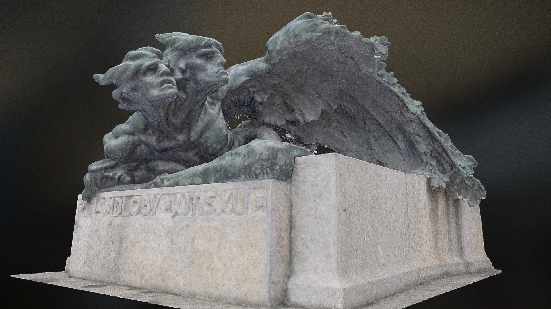 Winged Evil Sculpture - 3D model by Tomáš Musílek (@parleur) [000ae9b ...