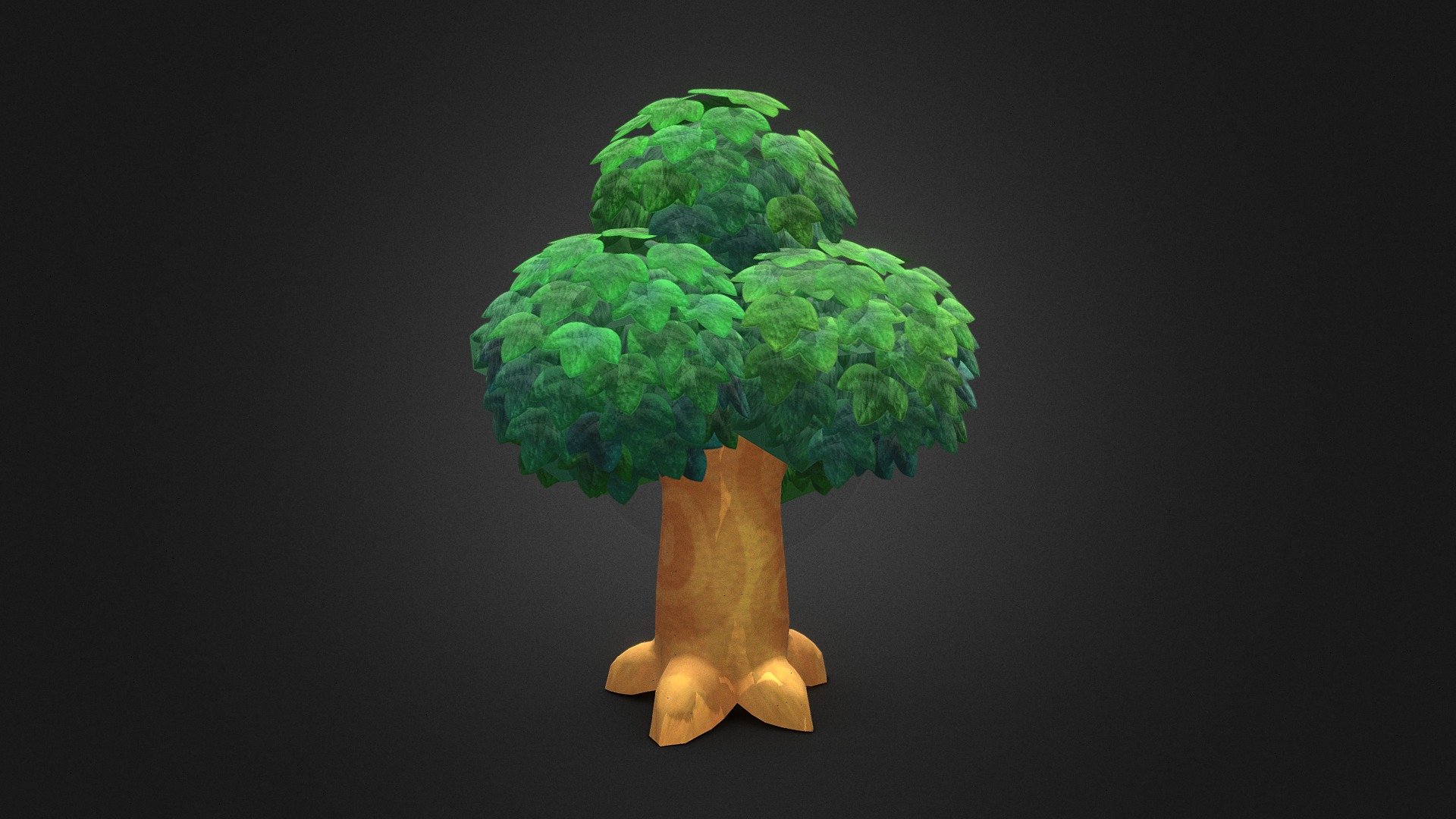 Animal Crossing Oak Trees (Background) - Download Free 3D model by ...