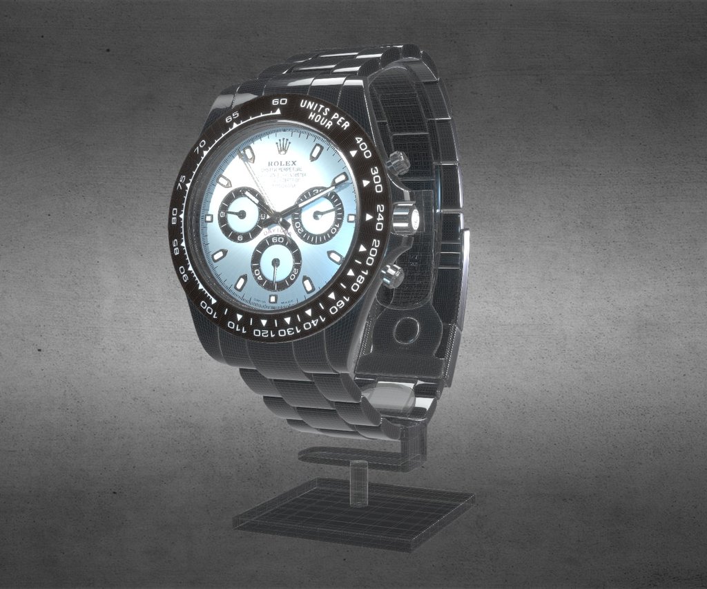 Watch Model With Stand (High Poly Version) - Download Free 3D model by ...