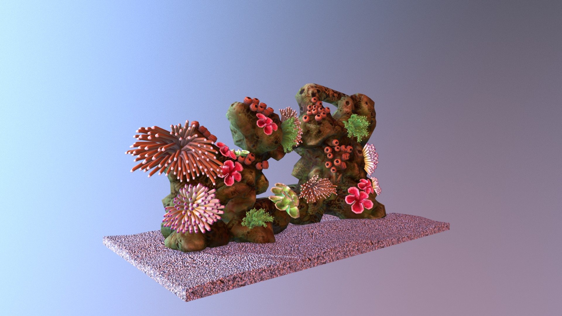 Coral Reef - 3D model by Denys Sopov (@denyssopov) [0010bf6] - Sketchfab