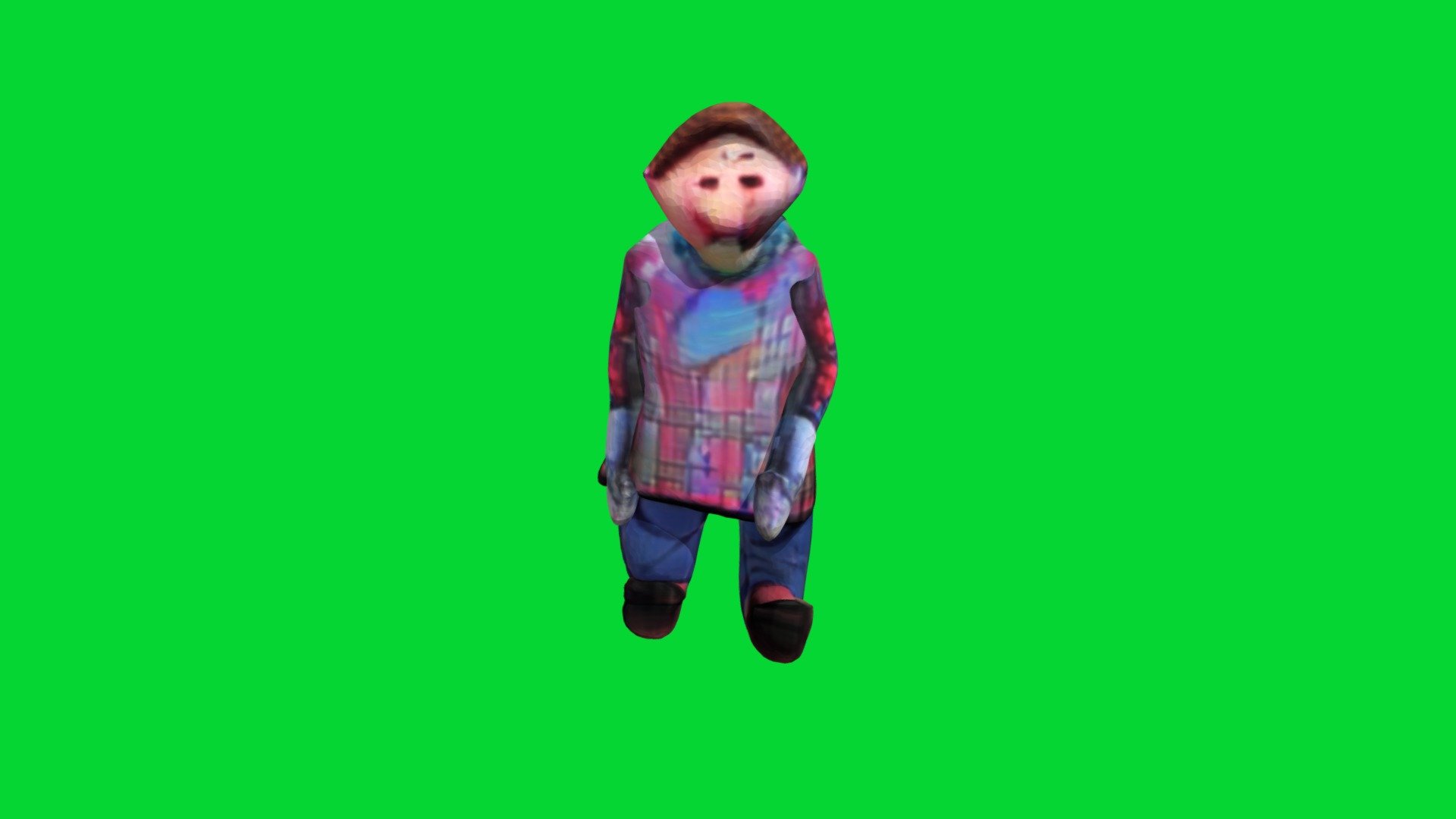 Tataya vinchu horror doll Talking one arm - Download Free 3D model by ...