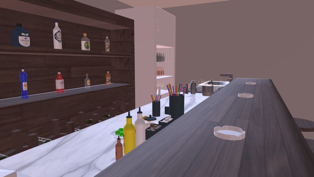 bar - A 3D model collection by taiyakii - Sketchfab