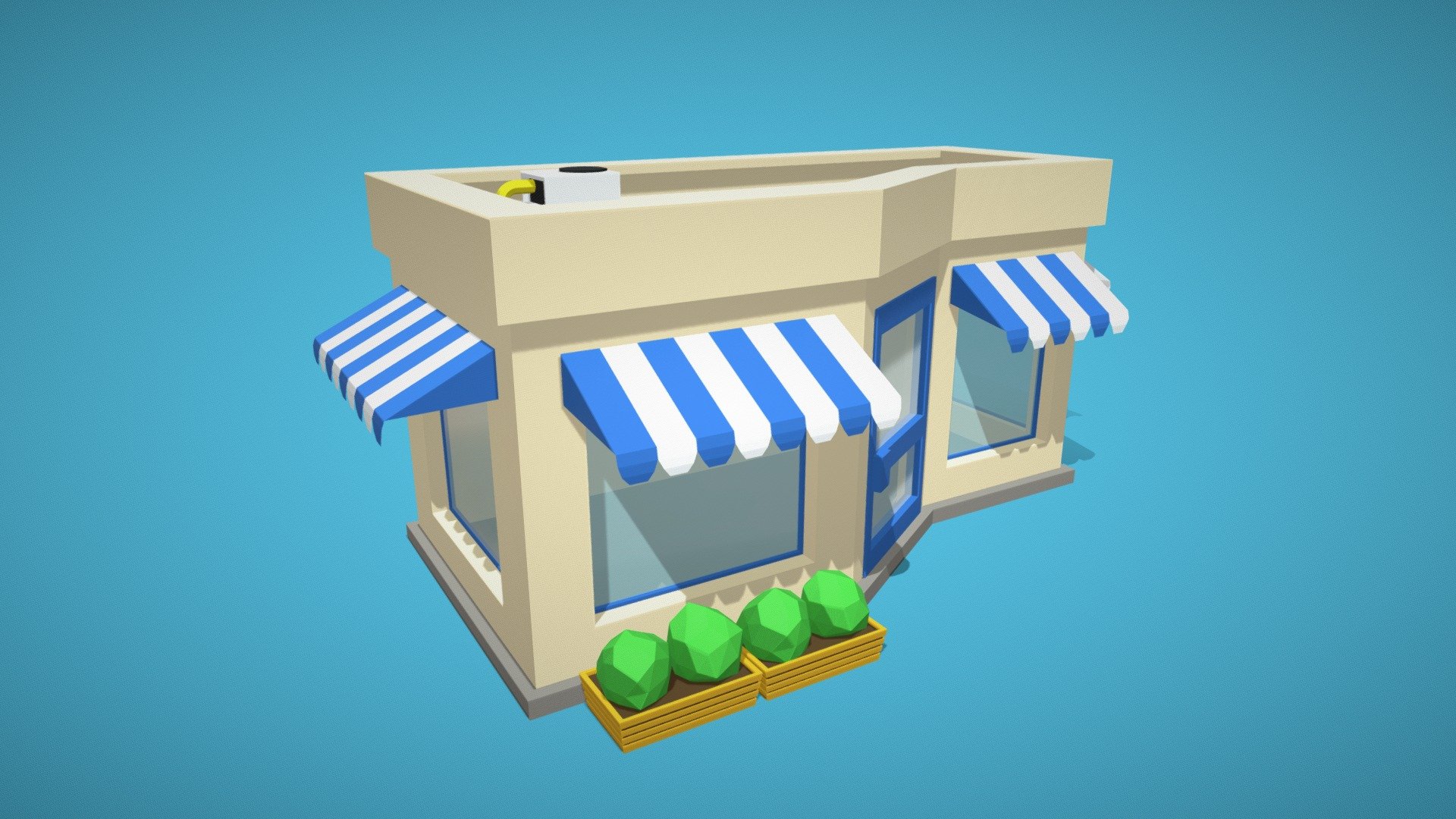 Low Poly Shop - Download Free 3D model by Virginia Vidonis ...