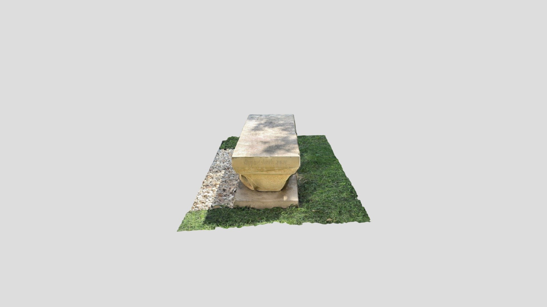 Stone Bench - Download Free 3D model by bbyrd1224 [0014ed3] - Sketchfab