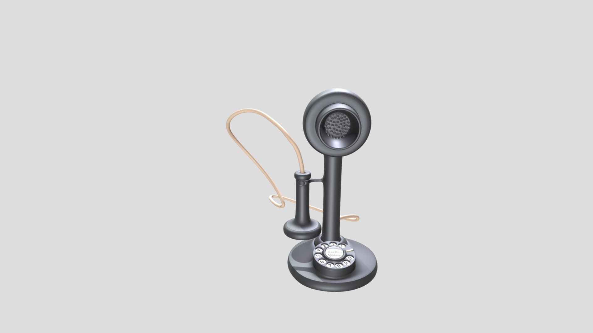 Candlestick Phone - Download Free 3D model by Kei.Ros (@keiros4822 ...