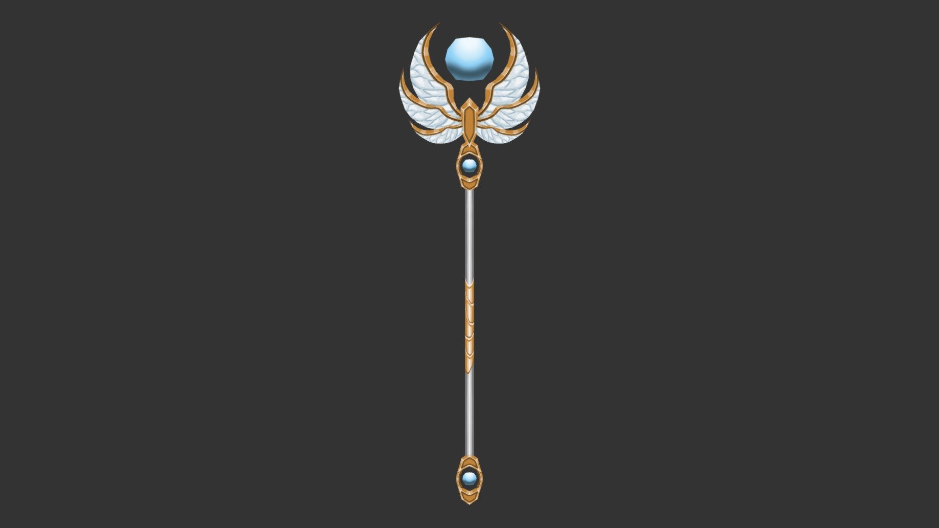 Gjappy's Divine Staff - 3D model by valoroth [001770b] - Sketchfab