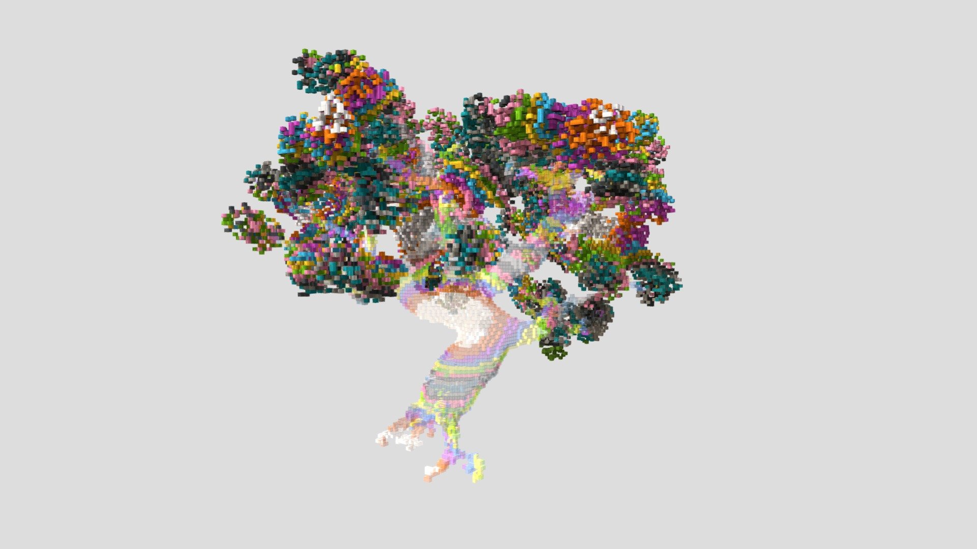 Rainbow Tree 2.0 - 3D model by Plutouthere [00183f1] - Sketchfab