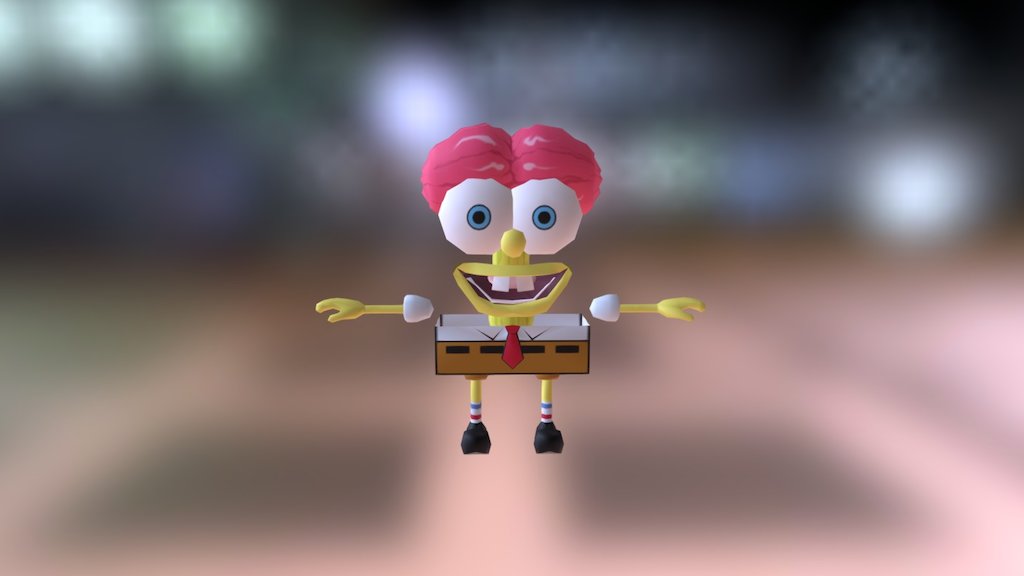 Spongebob Squarepants creature of the krusty krab - A 3D model ...