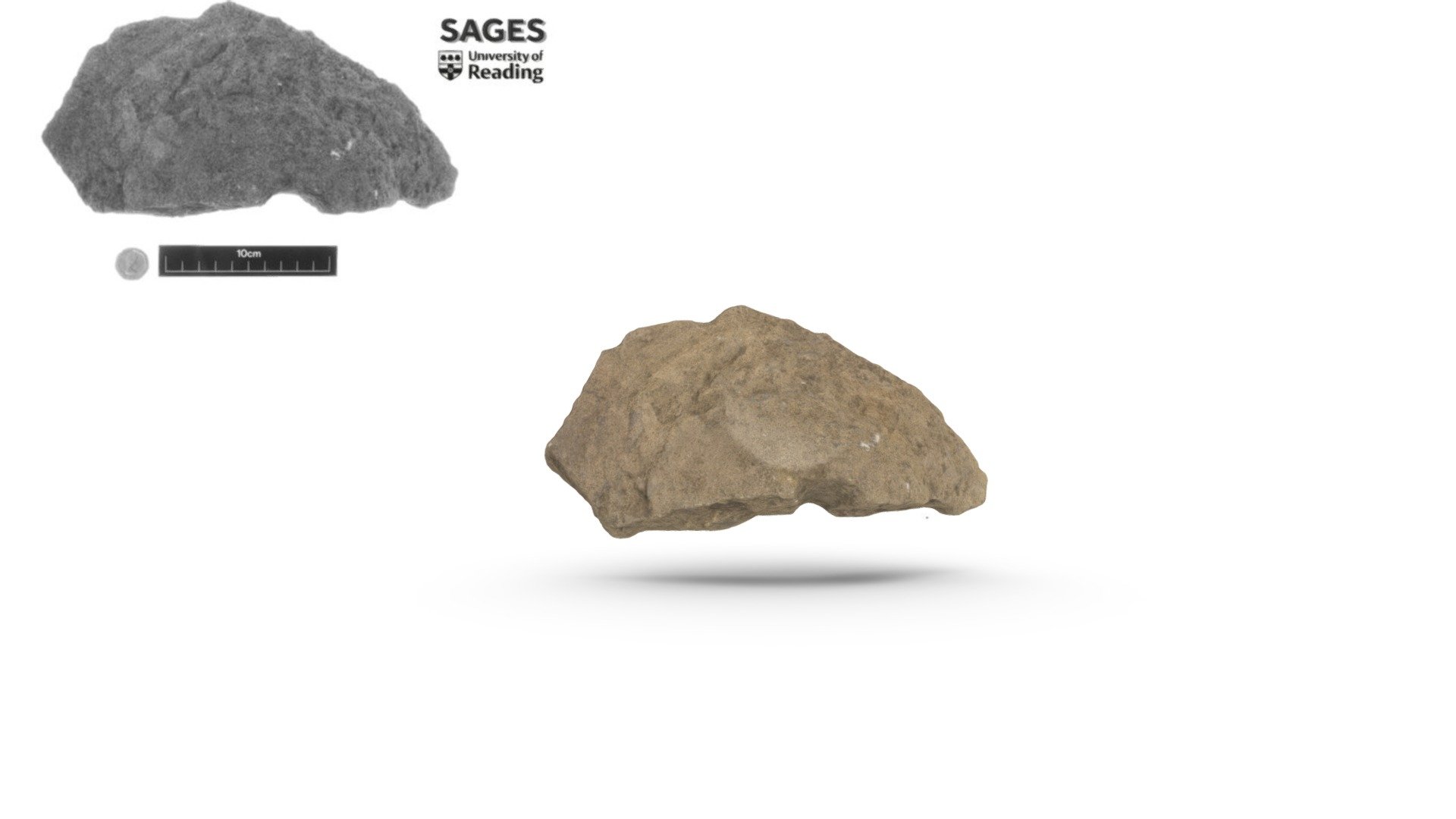 Fragment Roman Rotary Quern- Partial Hole - Download Free 3D model by ...