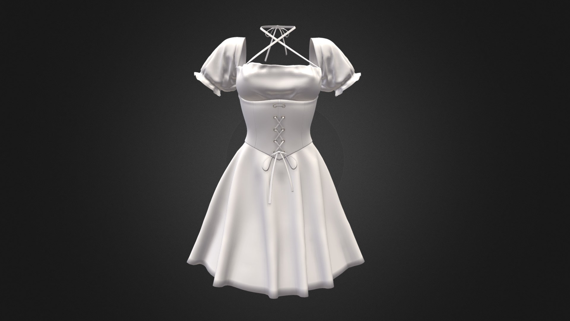 Autumn Dress - 3D model by WretchSL [001c6d9] - Sketchfab