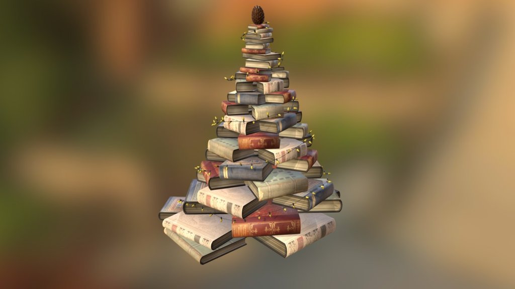 BOOK TREE - 3D model by cggal [001cb08] - Sketchfab
