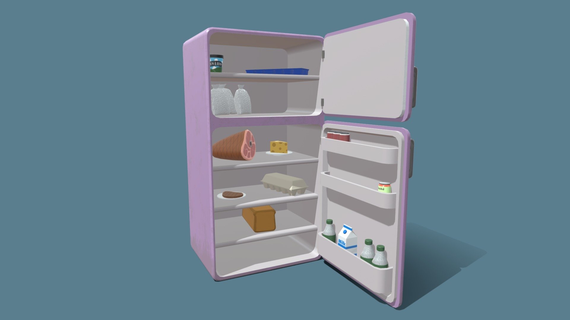 Fridge - Download Free 3D model by Kristiyan Marinov (@kristiyan ...