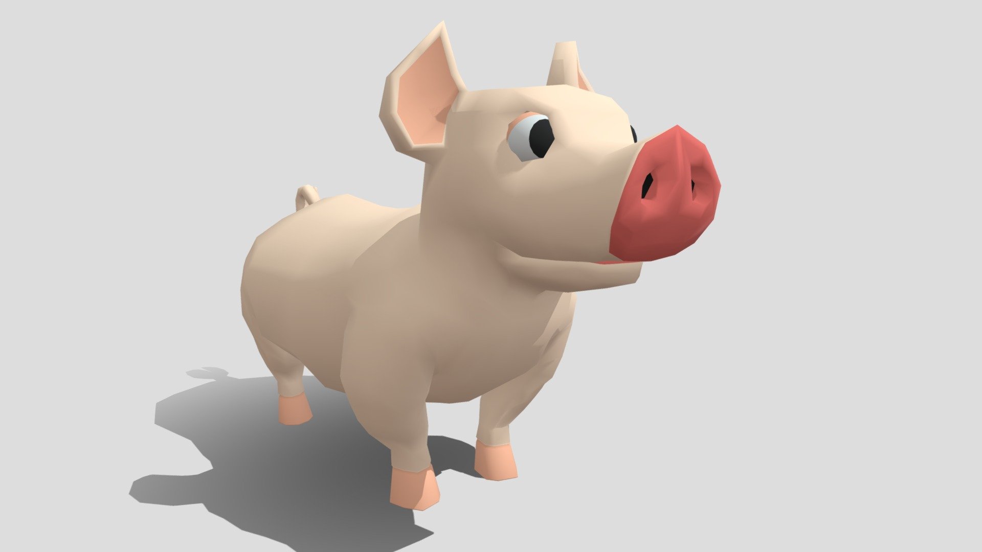 piggy (low poly) - Download Free 3D model by DemuriaGT [001f5b9 ...