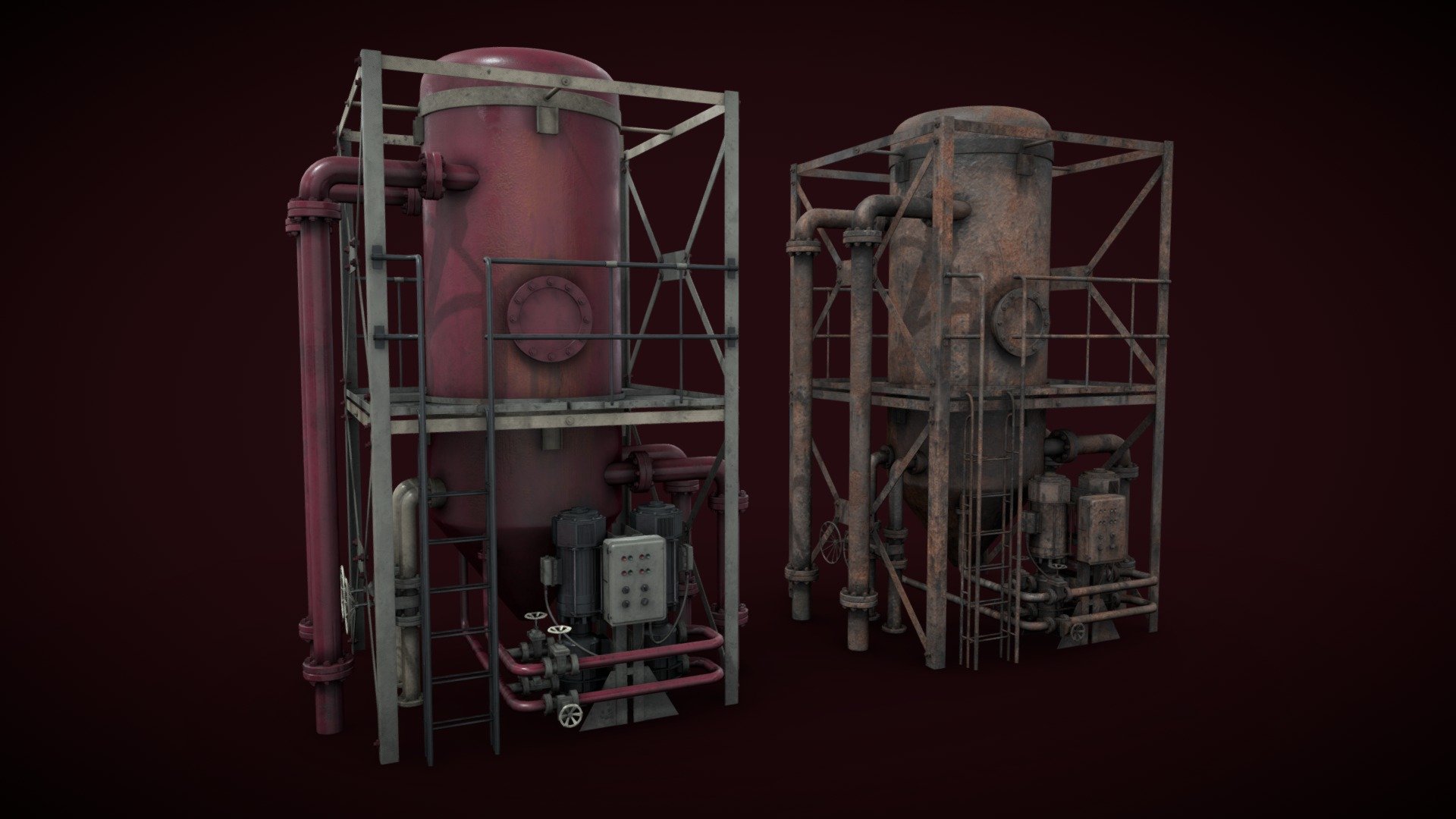 Industrial gas separator - Buy Royalty Free 3D model by maxpsr [0022511 ...
