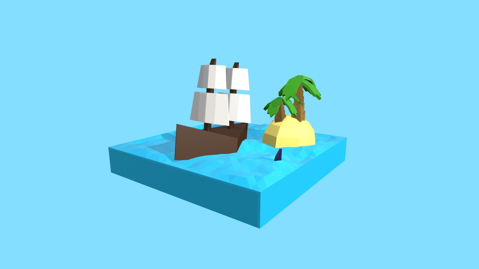 Water low poly - Download Free 3D model by Daniel Chávez Camargo ...