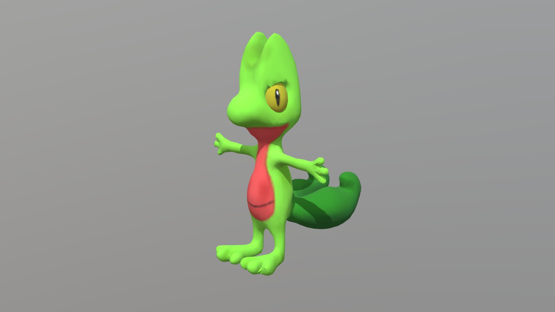Treecko - 3D model by Bruno_Lopes [0022f43] - Sketchfab
