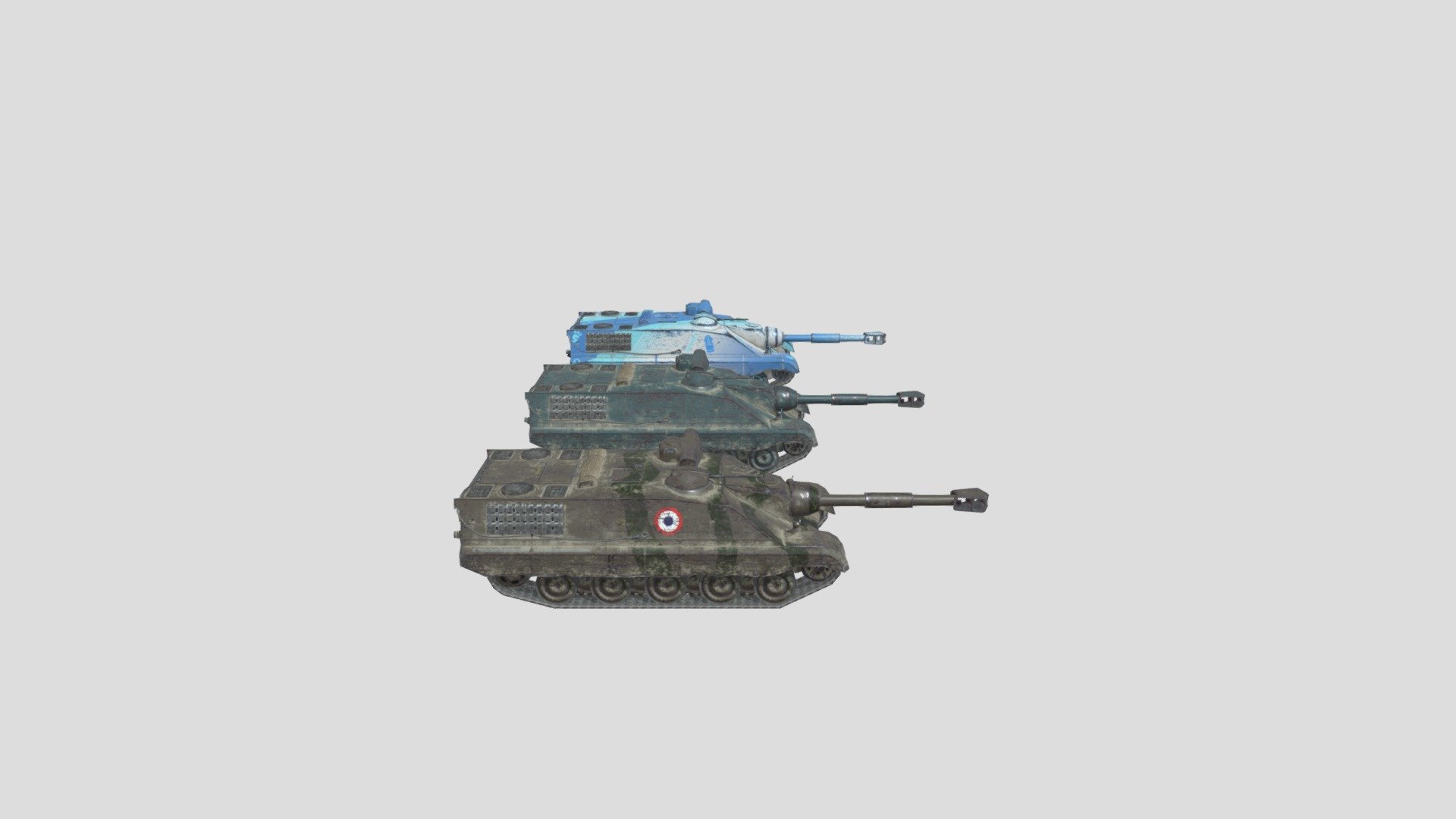 AMX 50 Foch (155) ("155 mm AC SA58 mod. 2") - Download Free 3D model by ...