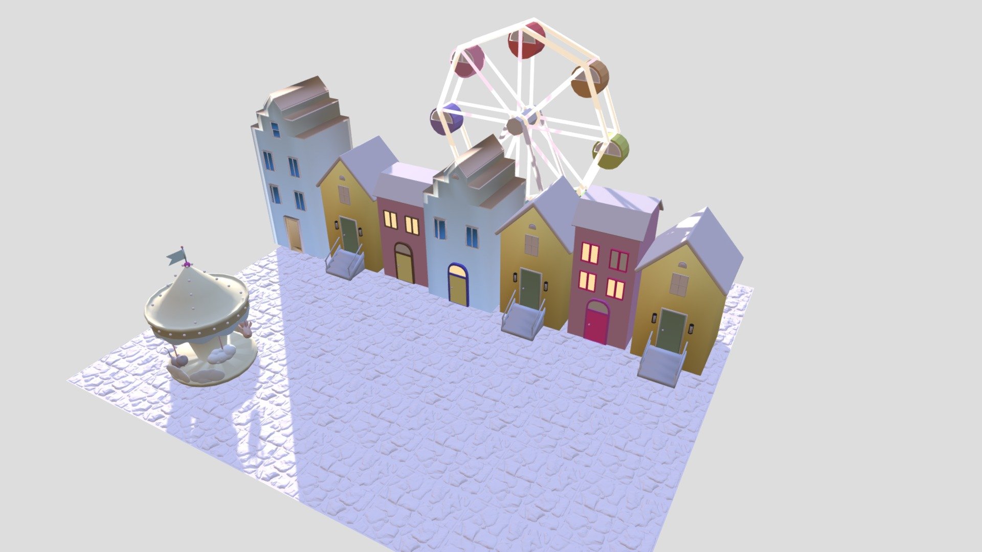 amusmentpark bg - 3D model by Tomomu Nakamura (@tomomu.nakamura ...