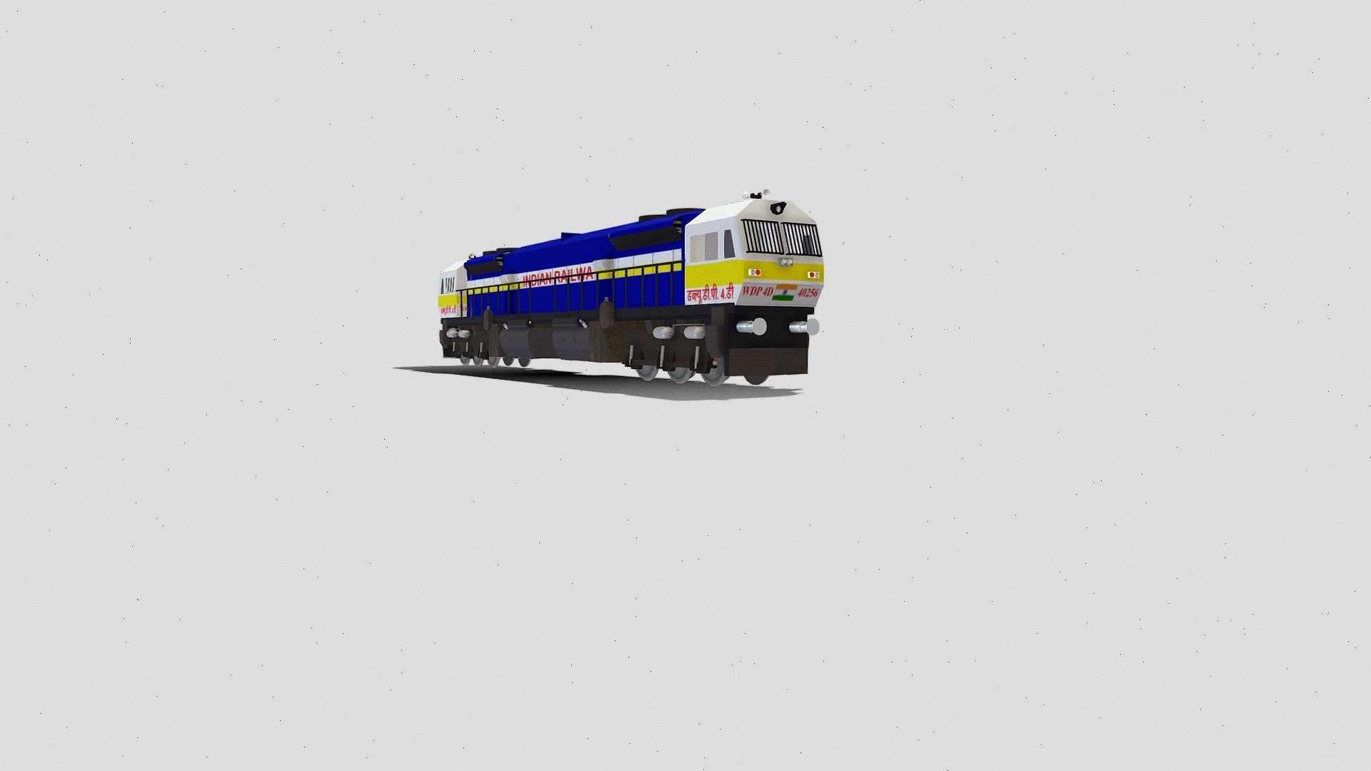 Indian Train Engine ( WDP 4) - 3D model by hre03406 [002f93f] - Sketchfab