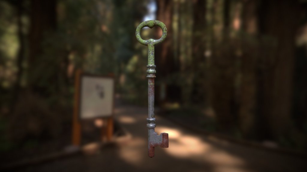 Mossy Key - PBR - 3D model by Artfully 3D (@artfully3d) [0034220 ...