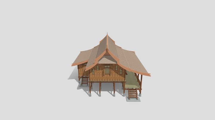 Gable-roof 3D models - Sketchfab