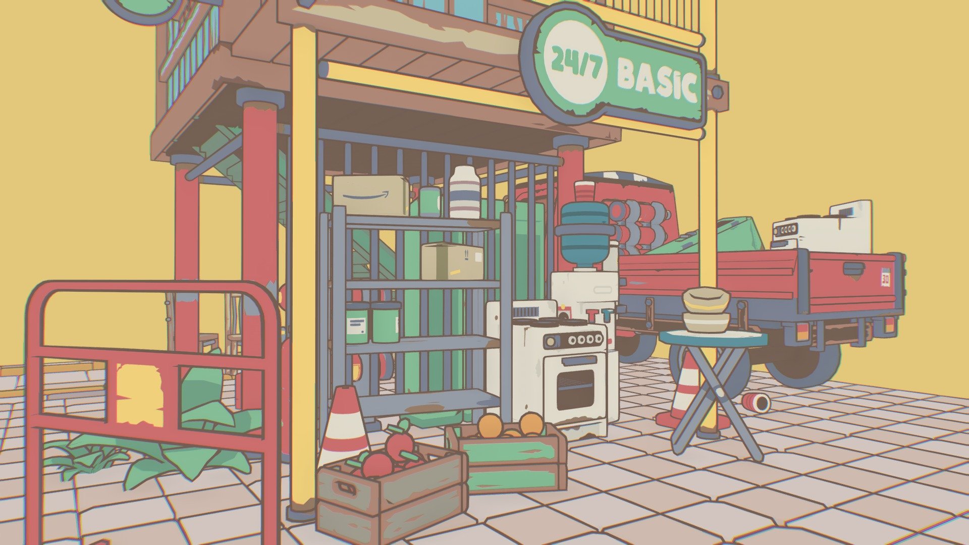Convenience Store 24/7 - 3D model by Marcin Piekarzewski (@340art ...