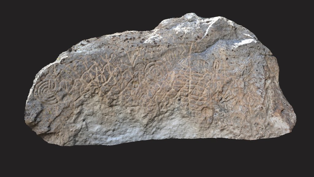 Petroglyphs at Fish Slough, Bishop Tuff - 3D model by Kyle (@geokyle ...