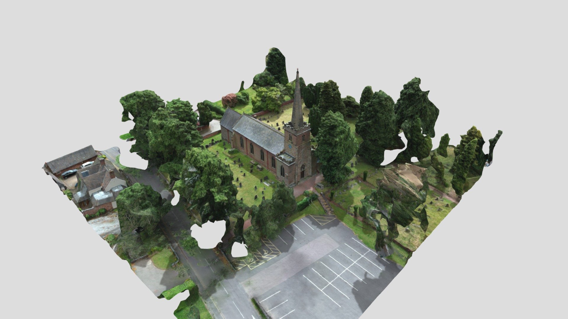 Whittington church 3D - 3D model by steverushton [003f2bc] - Sketchfab
