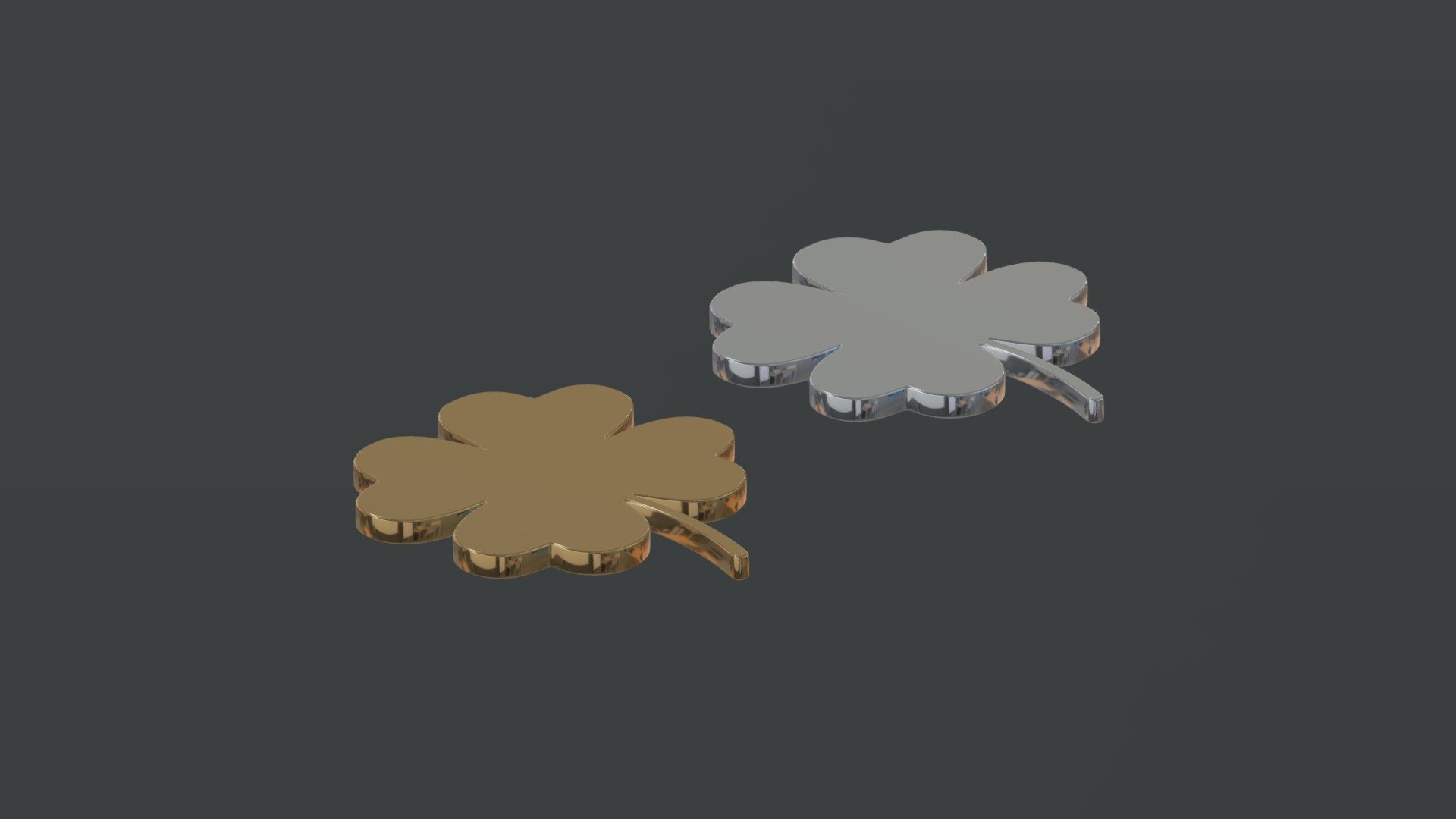 Lucky Four Leaf Clover - Buy Royalty Free 3D model by Philip Storm ...