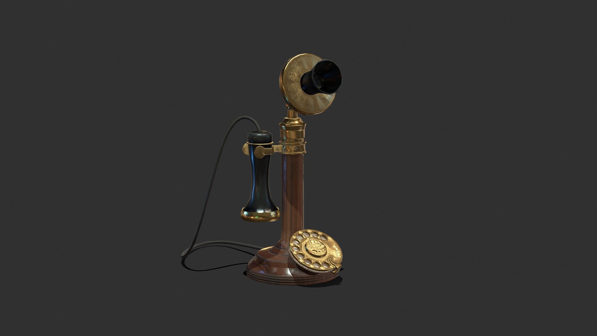 Retro Telephone - Buy Royalty Free 3D model by danielmikulik [0046f00 ...