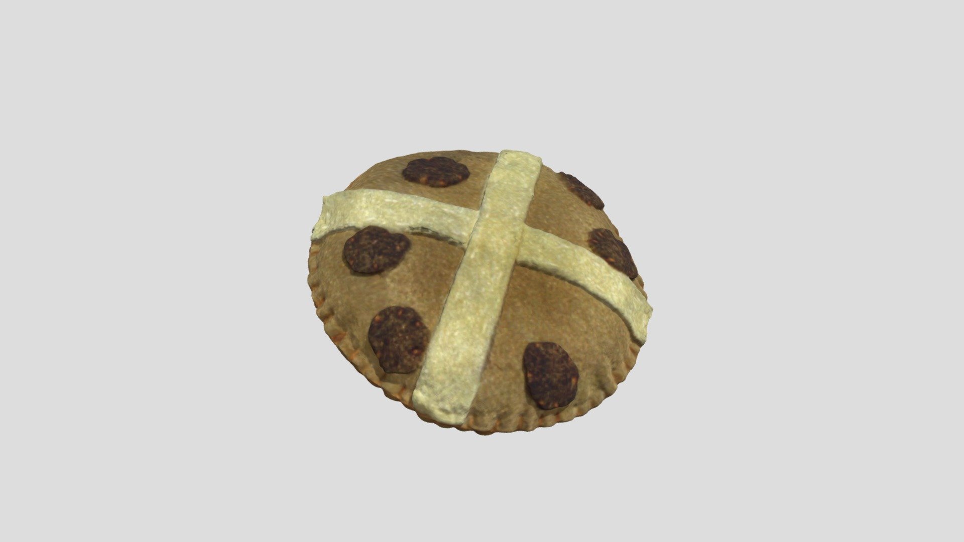 Hot Cross Bun - 3D model by Aberdeen City Libraries ...