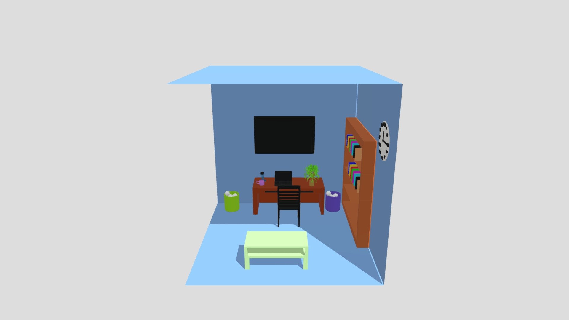 Room Corner - Download Free 3D model by nourelshaer [004a11e] - Sketchfab