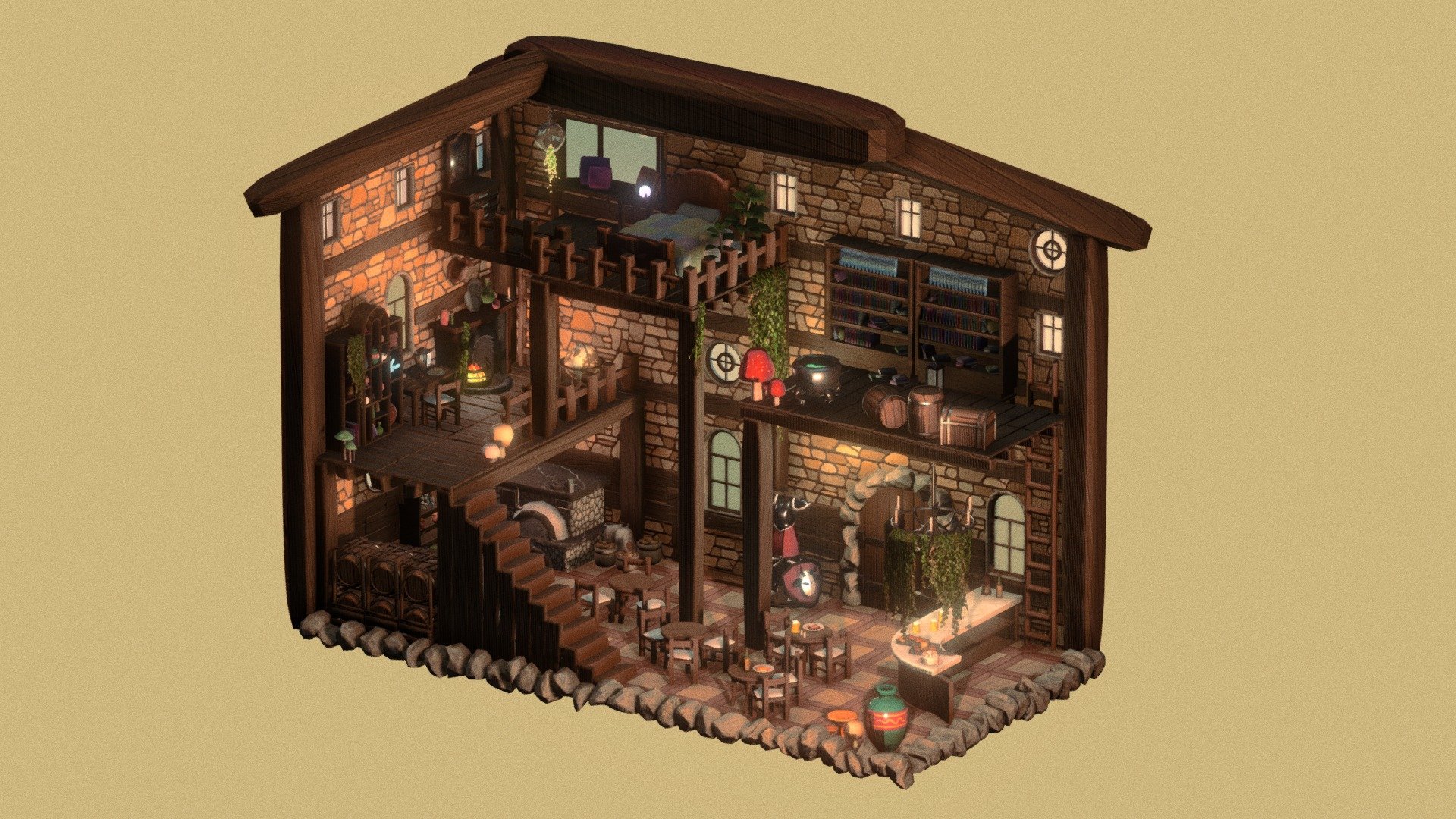 Tavern - Download Free 3D model by Emma (@emmabonfanti) [004a82b ...