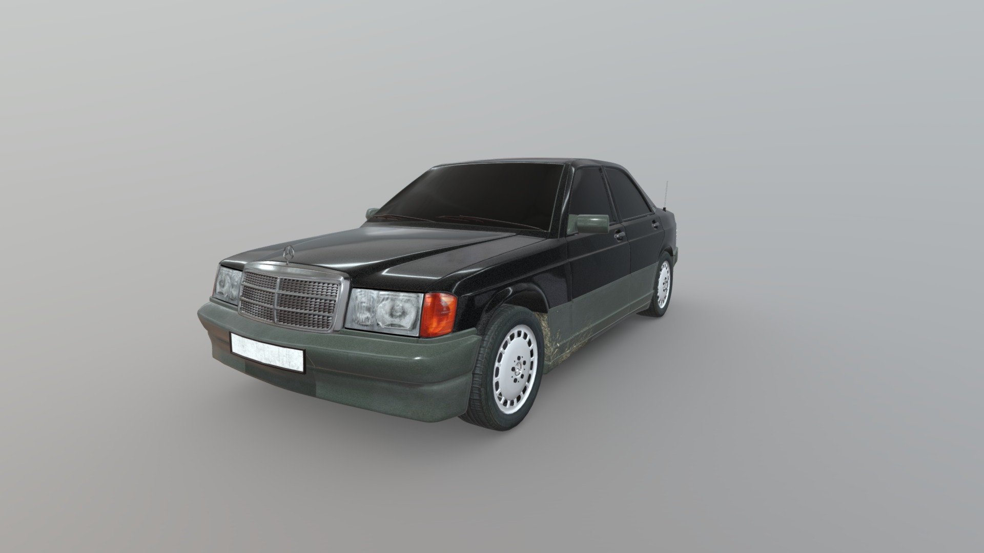 Mercedes Benz 190 - Download Free 3D model by diw3d (@diwdiw) [004b5ef] - Sketchfab