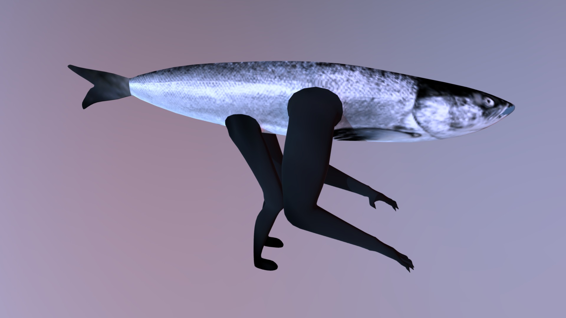 Fish With Arms And Legs 3D Model By Victor Valls victor