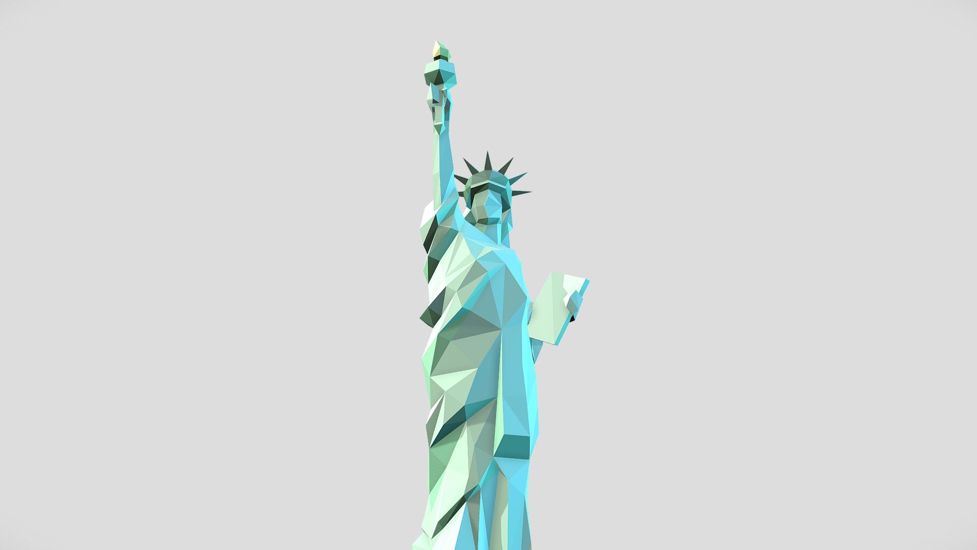 Statue Of Liberty Low Poly Style - Buy Royalty Free 3D model by Denys ...