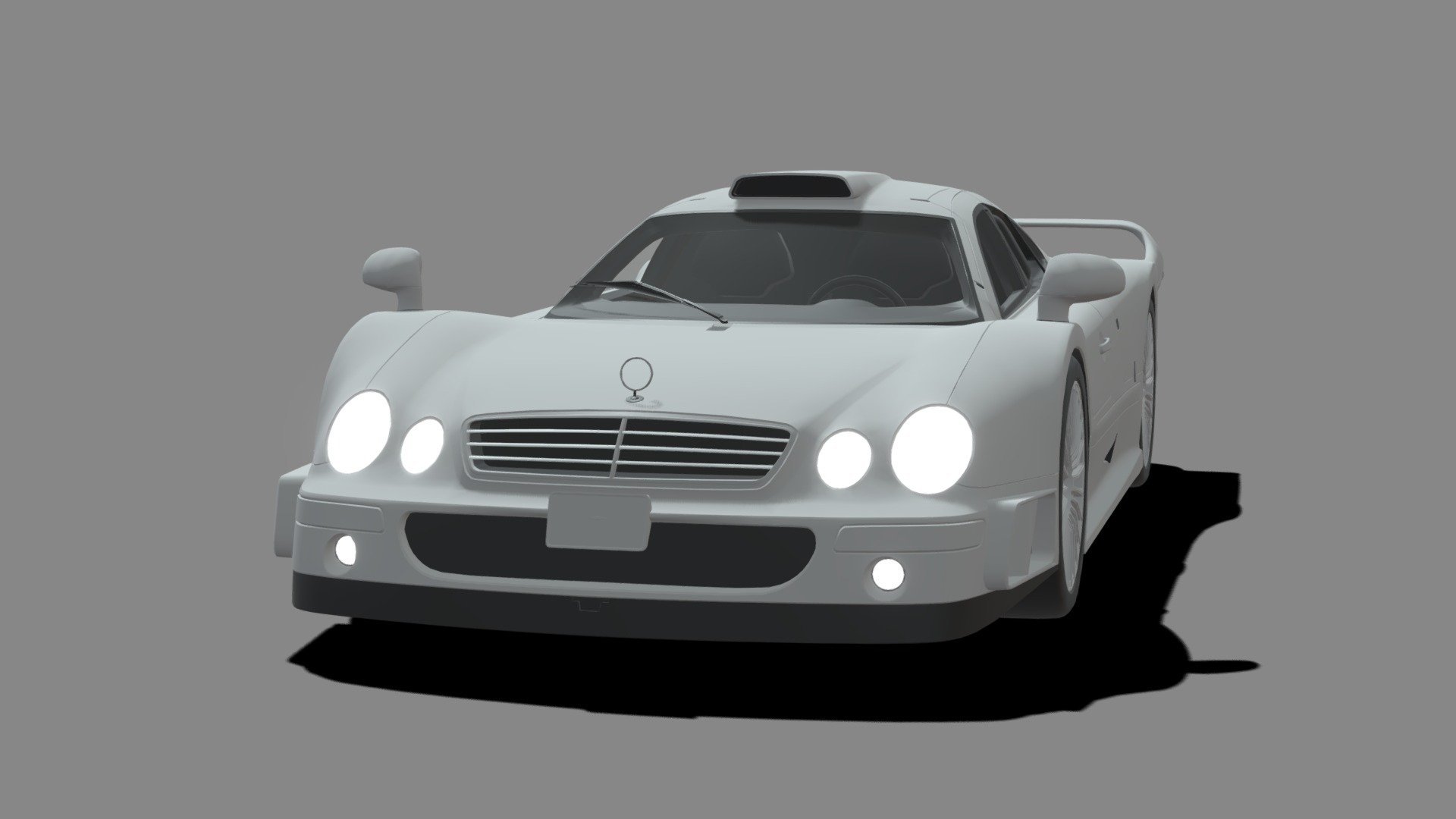 TOON : Mercedez Benz CLK GTR - Download Free 3D model by LePoint_BAT ...