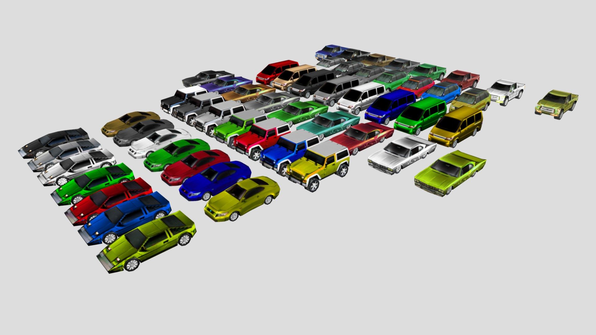 Collection of PS1 Cars and vehicles - Buy Royalty Free 3D model by ...