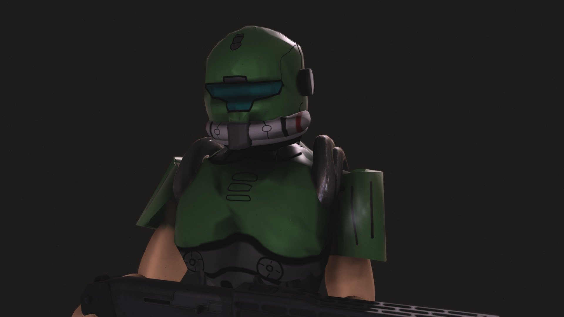 Doom 3 Marine John Kane (fanmade) - Download Free 3D model by Spikystov ...