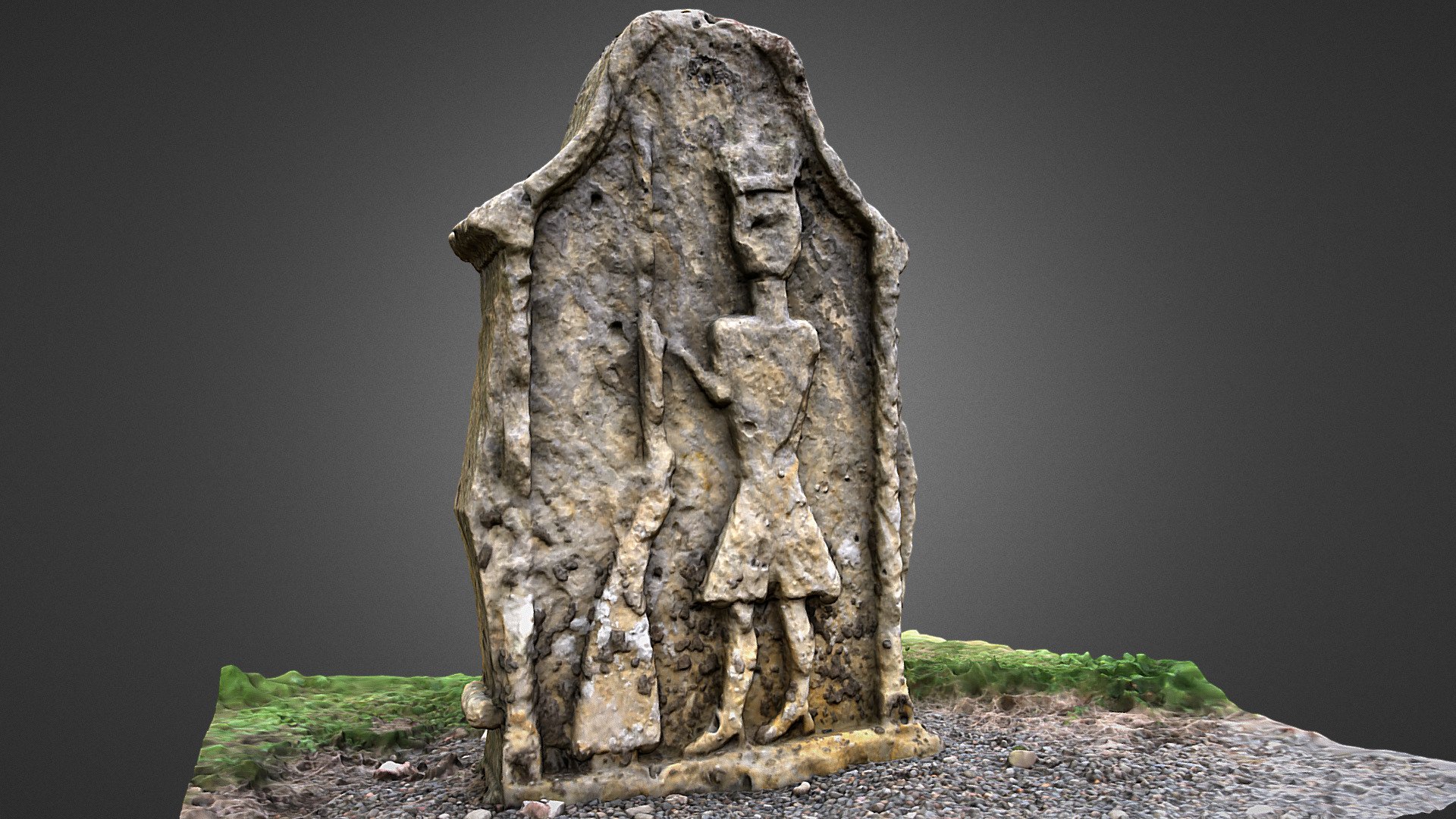 1723 Stobo Kirk gravestone, Scotland - Download Free 3D model by ...