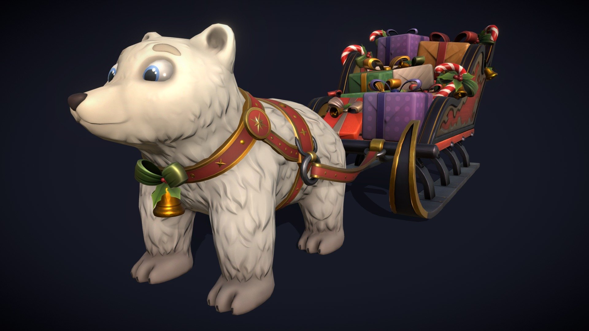 Festive Bear - 3D model by Paulien Wygaerden (@Paulien_Wygaerden ...